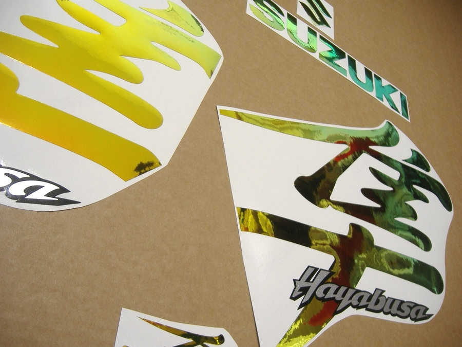 Suzuki Hayabusa GSX-1300r neo chrome color changing decals set - Moto ...