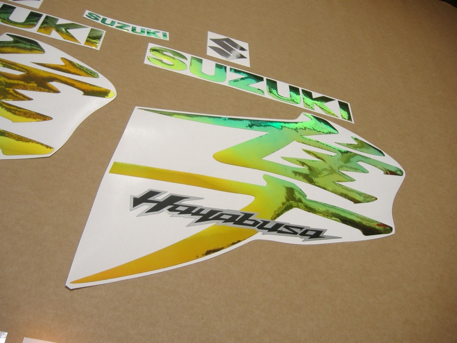 Suzuki Hayabusa 1340 mk2 neo chrome color changing decals set - Moto ...