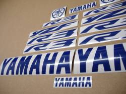 Royal blue color logo decals set for Yamaha YZF R3 300 - Moto-Sticker.com