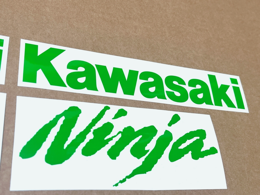 Kawasaki ninja 650 lime (poison) green custom sticker set - Moto ...